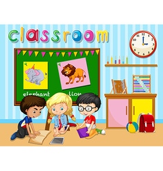 Preschool classroom Royalty Free Vector Image - VectorStock