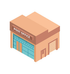 Isometric store building Royalty Free Vector Image