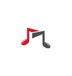 No music note sign icon musical symbol Royalty Free Vector