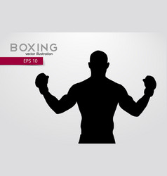 Boxing silhouette Royalty Free Vector Image - VectorStock