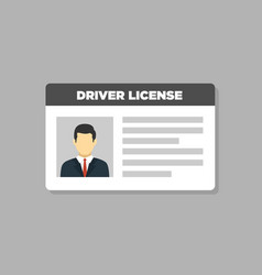 Driver license Royalty Free Vector Image - VectorStock