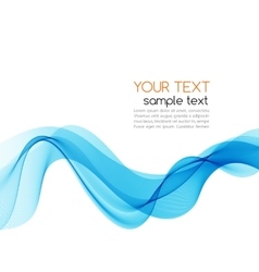Blue color abstract wave design element Royalty Free Vector