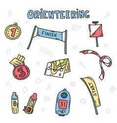 Orienteering map Royalty Free Vector Image - VectorStock