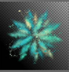 Explosion of colored powder Royalty Free Vector Image