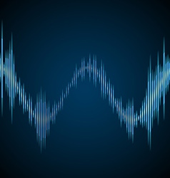 Neon wave sound background music soundwave Vector Image
