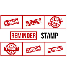 Reminder sign or stamp Royalty Free Vector Image