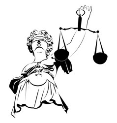Lady justice Royalty Free Vector Image - VectorStock