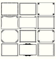 Set luxury decorative frame Royalty Free Vector Image