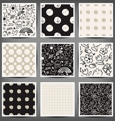 Seamless print patterns Royalty Free Vector Image