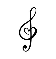 G clef Royalty Free Vector Image - VectorStock