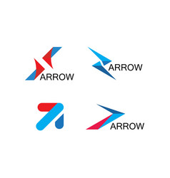 Arrow logo design Royalty Free Vector Image - VectorStock