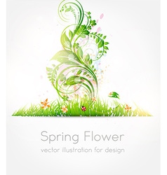 Spring song background Royalty Free Vector Image