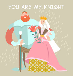 Female warrior or medieval knight holding sword Vector Image
