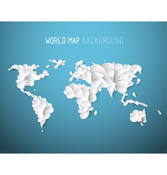 Paper 3d world map Royalty Free Vector Image - VectorStock
