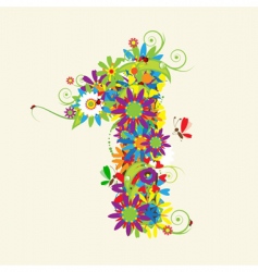 Number 1 from butterfly Royalty Free Vector Image
