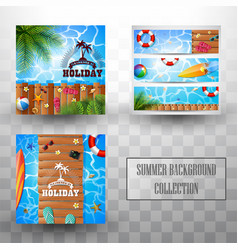 Tropical beach background Royalty Free Vector Image