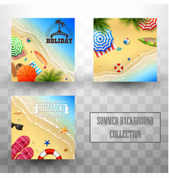 Tropical beach background Royalty Free Vector Image