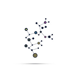 Molecule abstract Royalty Free Vector Image - VectorStock