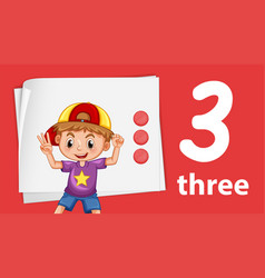 Counting from 1 to 10 number 2 page with colorful Vector Image