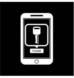 Phone whale logo design concept Royalty Free Vector Image