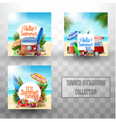 Tropical beach background Royalty Free Vector Image