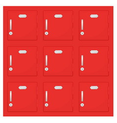 Lockers outline drawing Royalty Free Vector Image