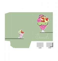 Box packaging design Royalty Free Vector Image