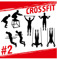 Cross training emblem Royalty Free Vector Image