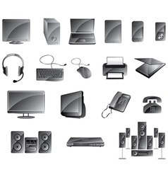 Computer icon set Royalty Free Vector Image - VectorStock