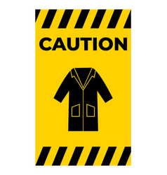 Ppe iconwear smock symbol sign isolate on white Vector Image