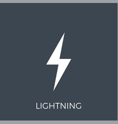 Lightning icon Royalty Free Vector Image - VectorStock