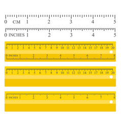 Measuring rulers scale Royalty Free Vector Image