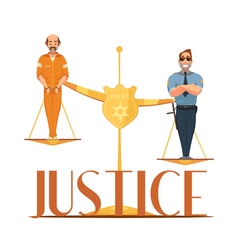 Justice scales and wooden judge gavel concept law Vector Image