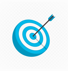 Aim arrow icon cartoon style Royalty Free Vector Image