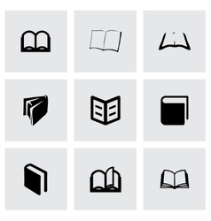 Basic books icon set isolated Royalty Free Vector Image