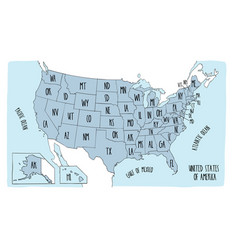 Usa ncaa division 1 football map Royalty Free Vector Image