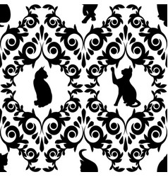 Striped cat Royalty Free Vector Image - VectorStock