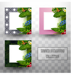 Tropical beach background Royalty Free Vector Image