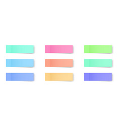 Color note stickers four sheets for notes Vector Image
