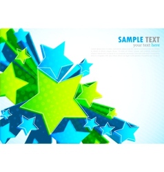 Holographic star pattern Royalty Free Vector Image