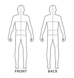 Male figure from behind Royalty Free Vector Image