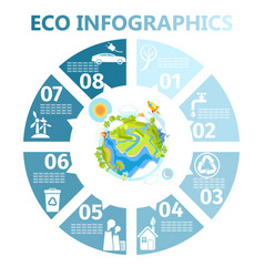 Infographic water eco annual report template Vector Image