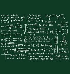 Doodle math blackboard mathematical theory Vector Image