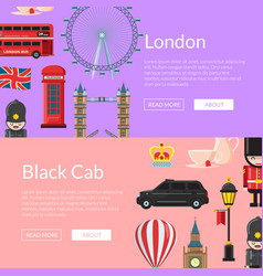 Cartoon london sights england Royalty Free Vector Image