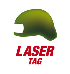 Logo for laser tag and airsoft Royalty Free Vector Image