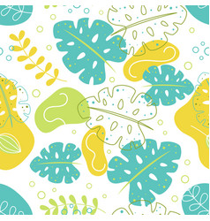 Pattern tropical mix Royalty Free Vector Image