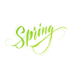 April spring modern calligraphy Royalty Free Vector Image