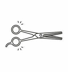 Elegant initial y scissors Royalty Free Vector Image