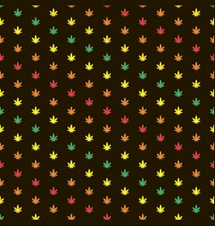 Marijuana leaf seamless pattern Royalty Free Vector Image
