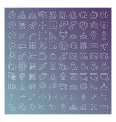 Thin line icons set Royalty Free Vector Image - VectorStock